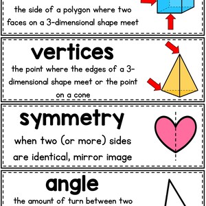 Word Wall Math Vocabulary Cards - Etsy