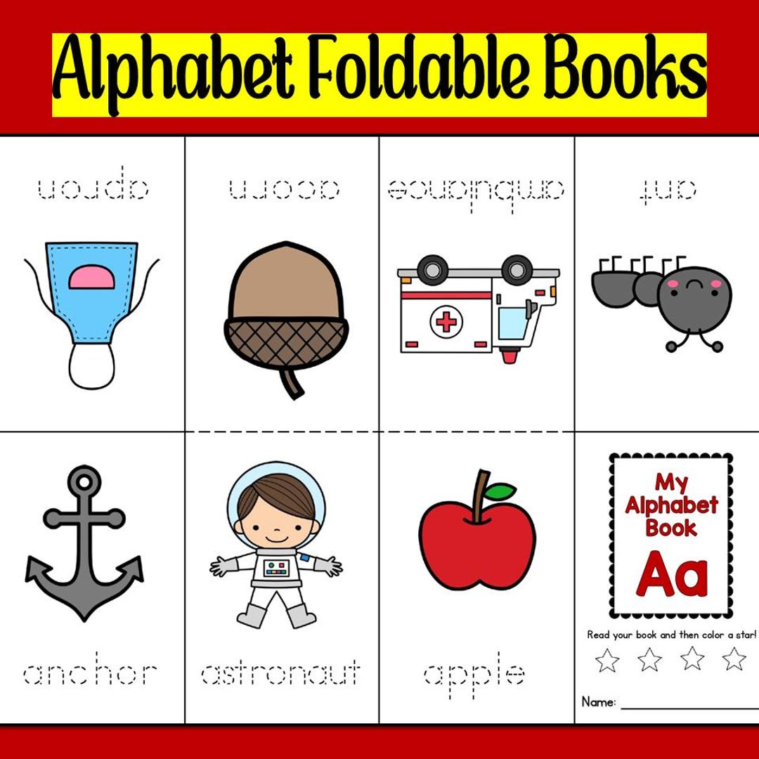 Alphabet Foldable Books - Etsy