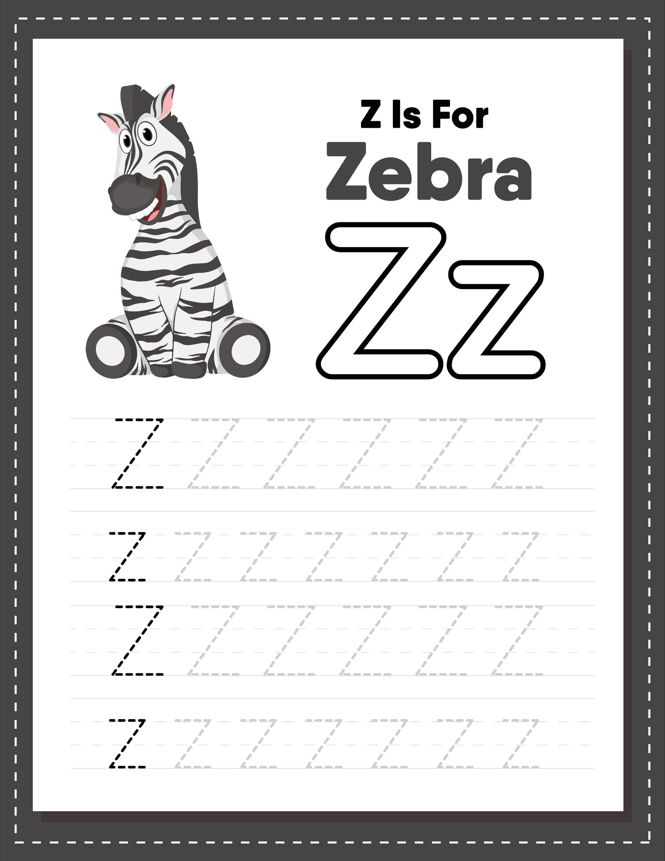 Animal Alphabet Tracing Worksheets for Kids - Etsy