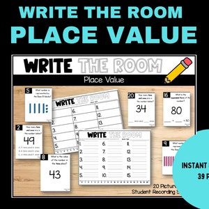 Write the Room First Grade Activity | Place Value - Etsy