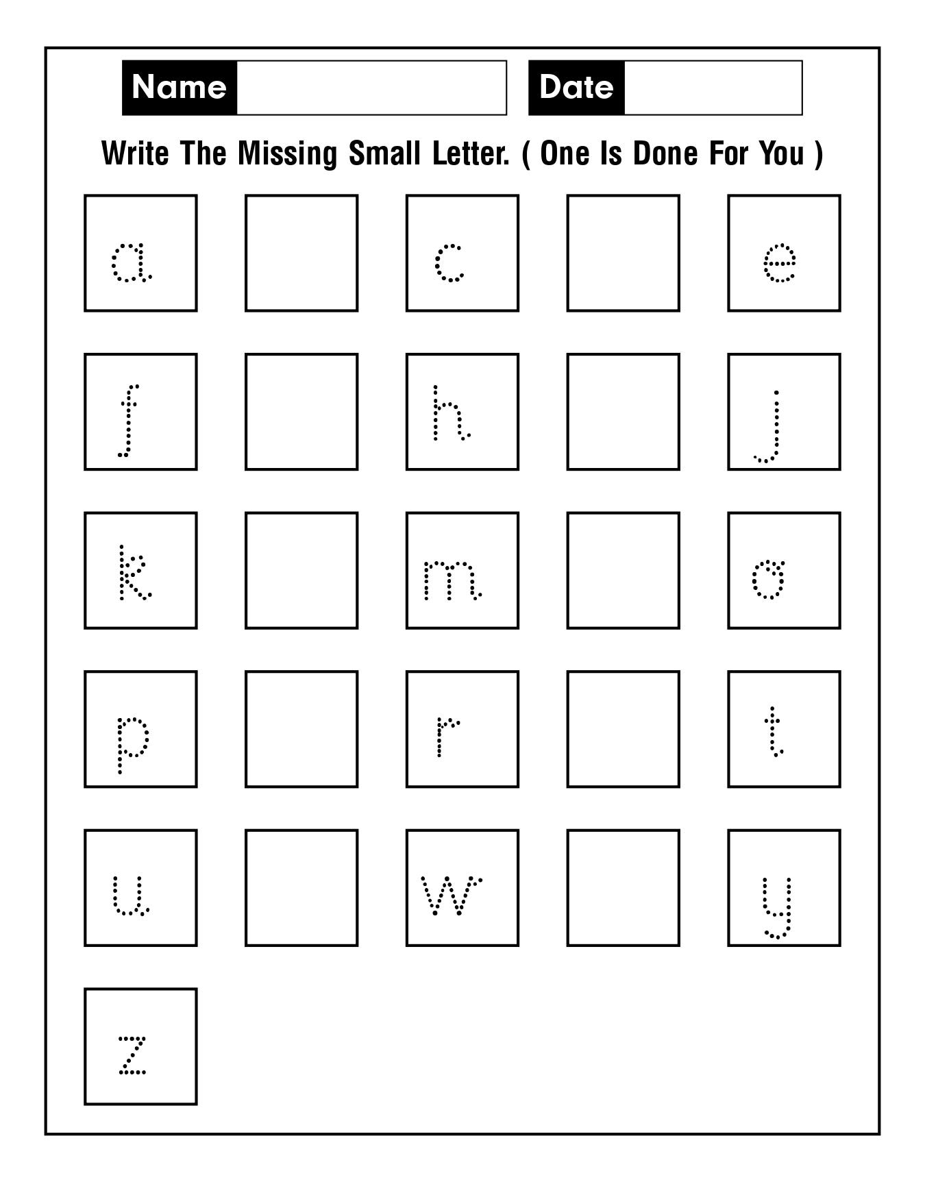 Missing Letters Worksheets | Alphabet Recognition Packet - Etsy