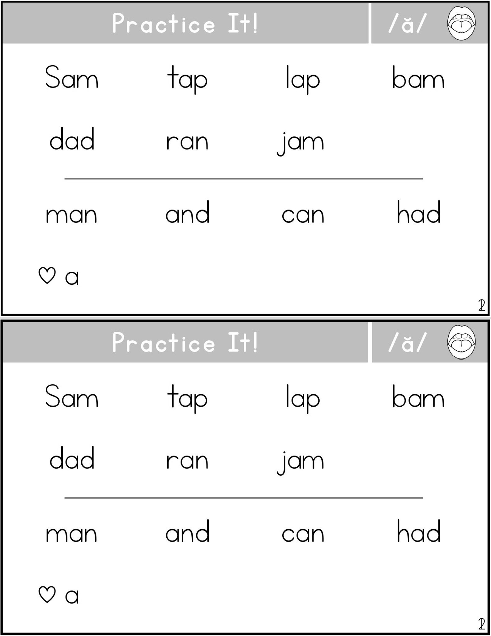 Decodables – Short Vowel A - Phonological Awareness Activities - Etsy