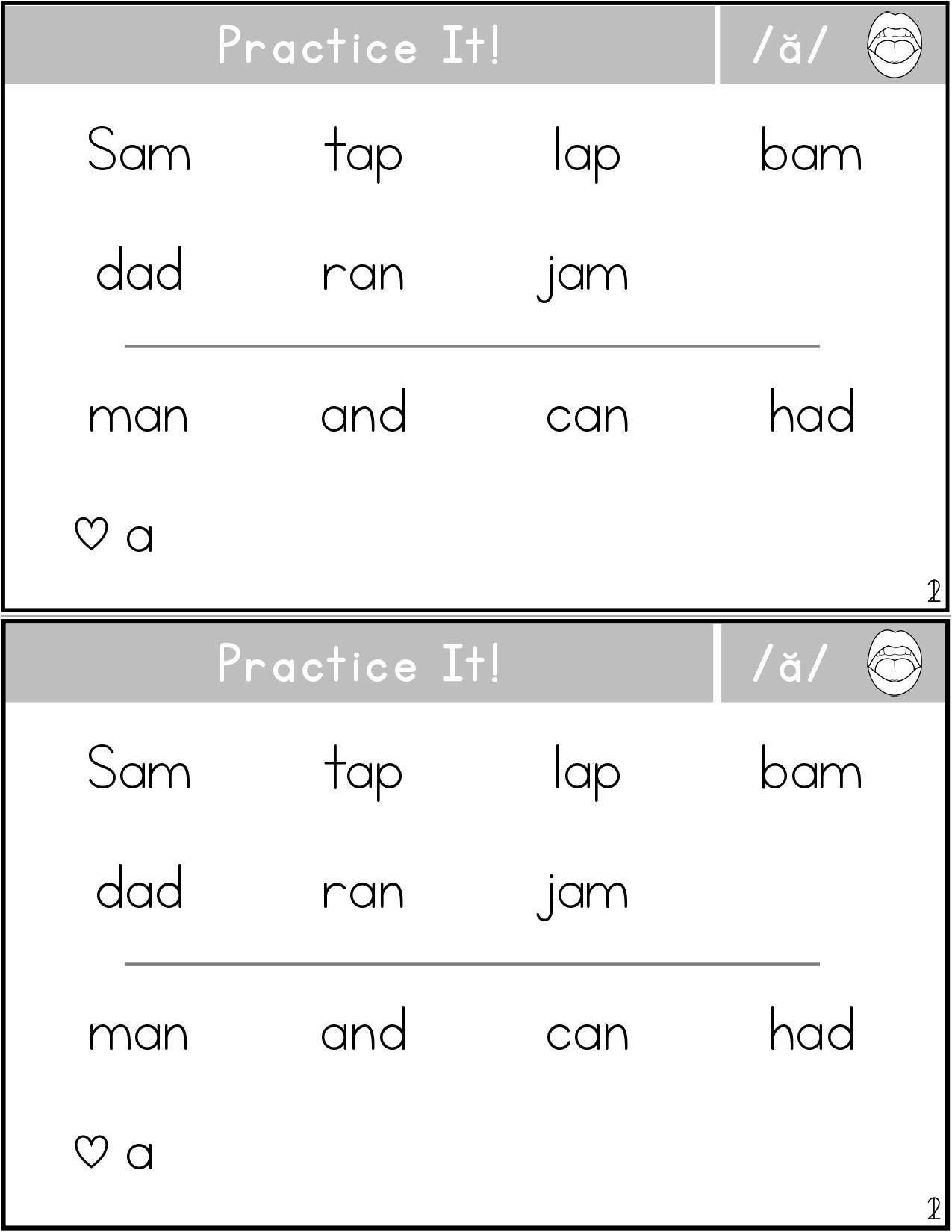 Decodables – Short Vowel A - Phonological Awareness Activities - Etsy