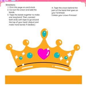 Princess Activities Printables - Etsy