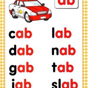 Phonics Patterns Printables - Etsy