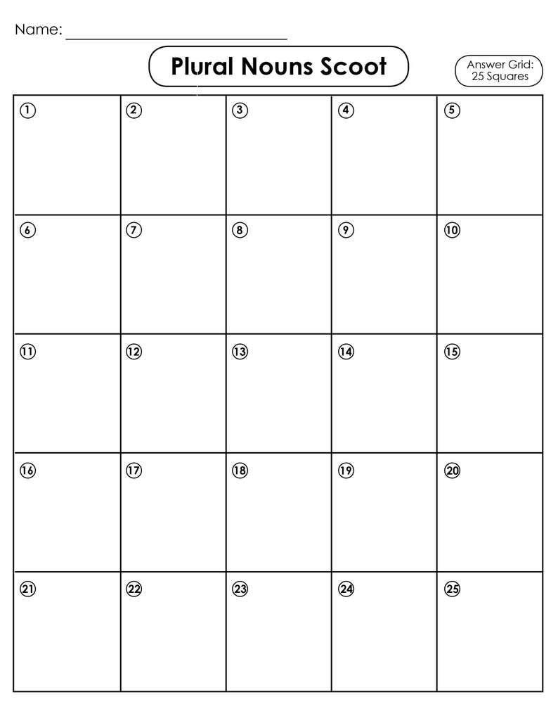 Noun Worksheets - Etsy