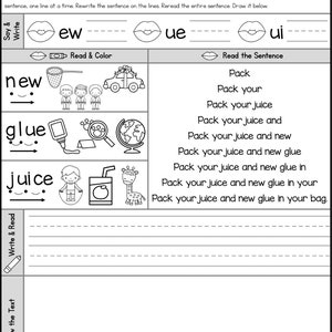 Daily Phonics Review – Sentence Pyramids - Etsy