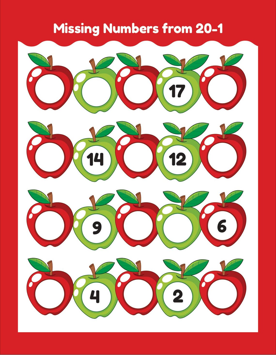 Counting Backwards Worksheets | Numbers 1–100 Printable | Kindergarten ...
