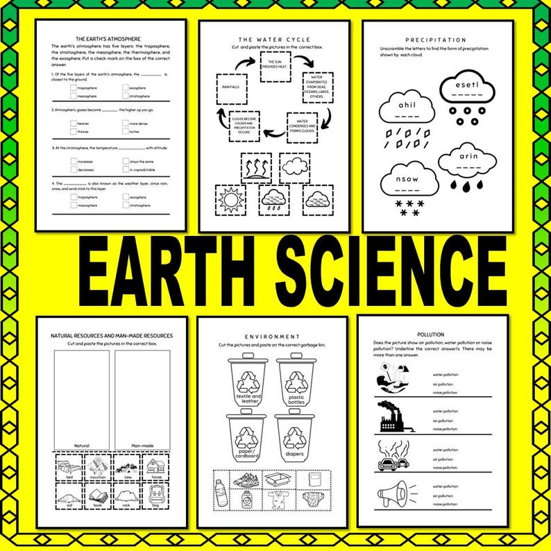 Third and Fourth Grade Earth Science Pack - Etsy