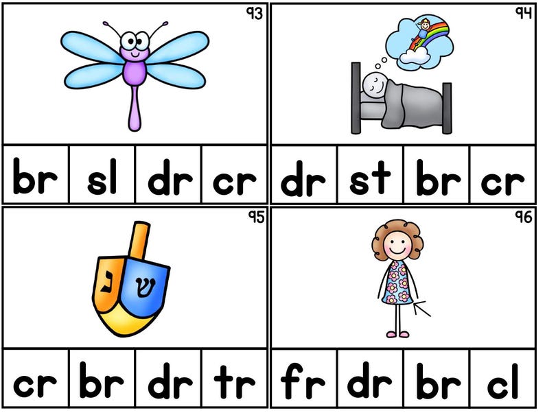 Clip a Blend Literacy Centers - Etsy