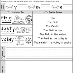 Daily Phonics Review – Sentence Pyramids - Etsy