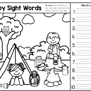 I Spy Hidden Sight Words 1-300 - Etsy