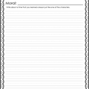 Moral of the Story | Second Grade Literacy Centers - Etsy