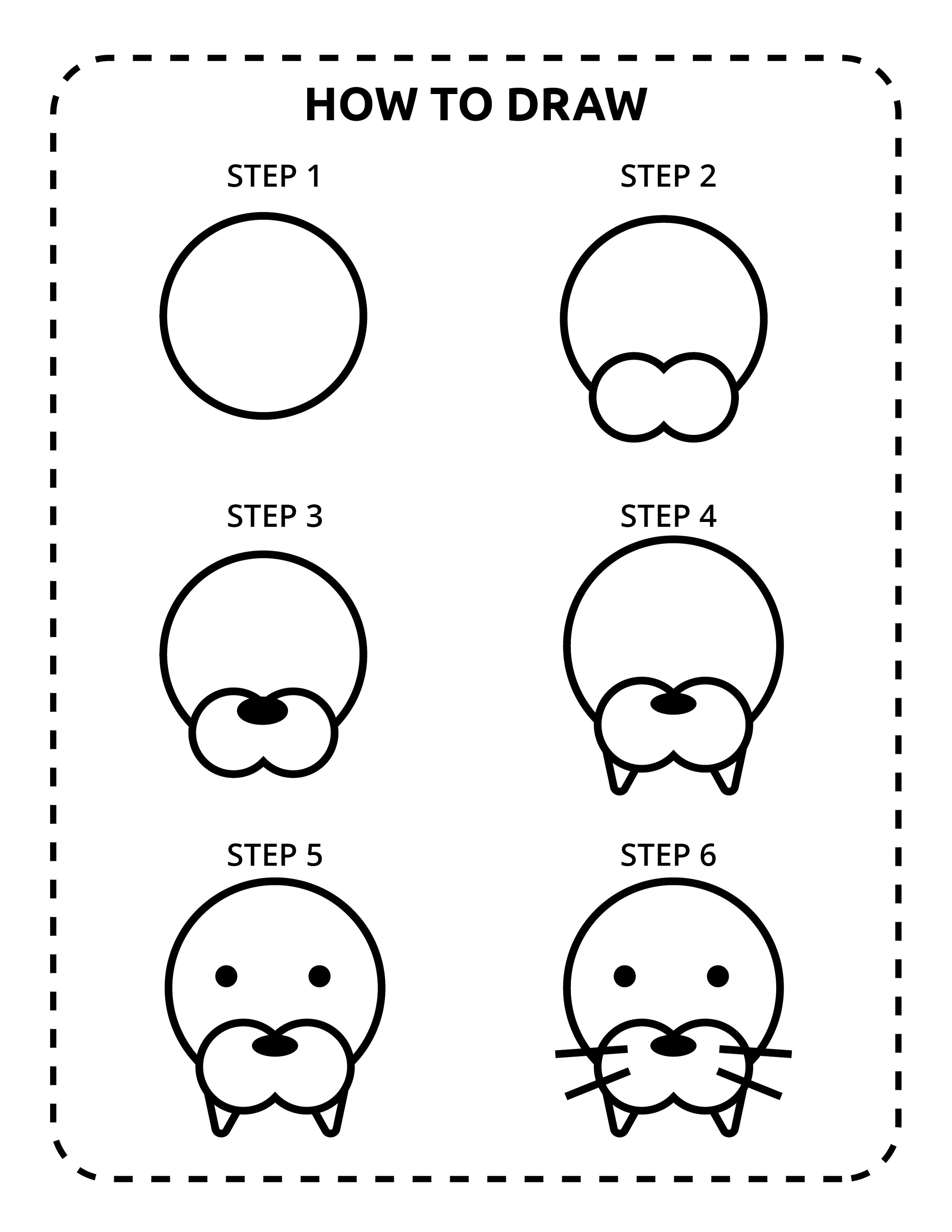 How to Draw Animals - for Kids - Etsy