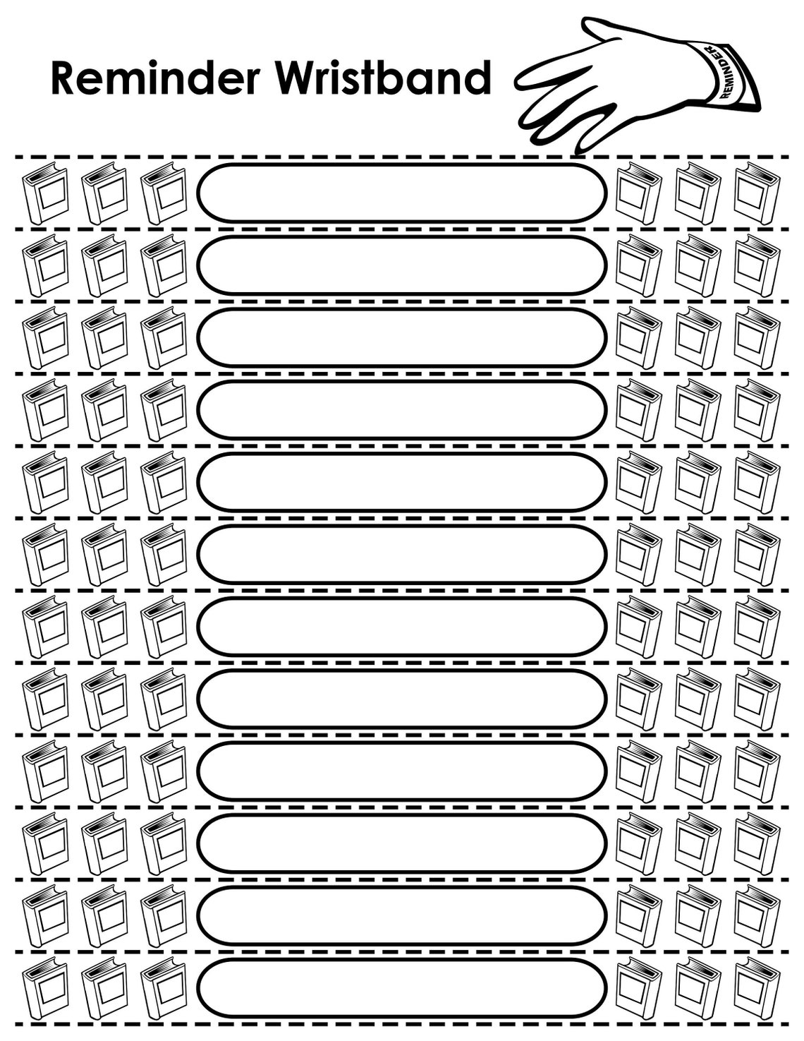 Printable Reminder Bracelets/wristbands - Etsy