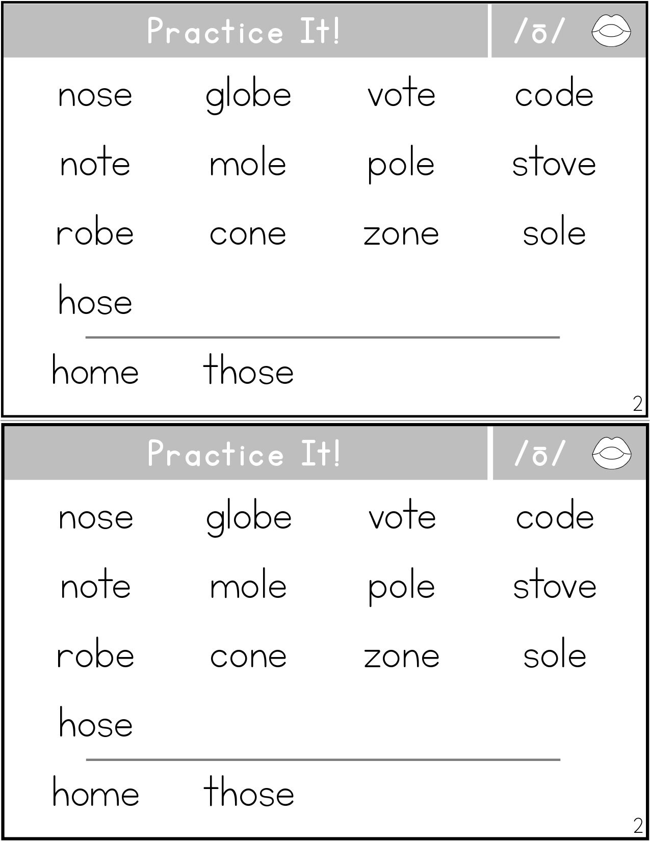 Decodables – Cvce Long Vowel O - Etsy