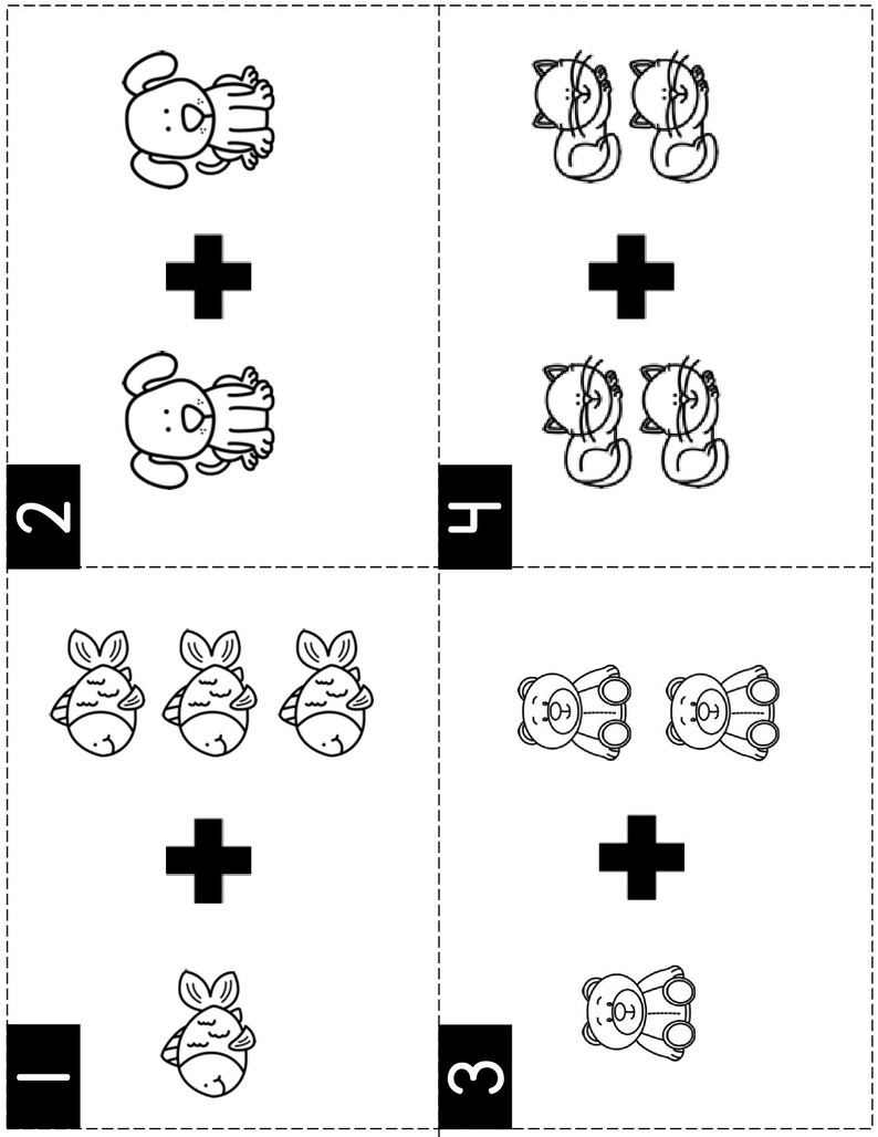 Write the Room Kindergarten Activity | Addition to 10 - Etsy