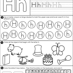Alphabet Printable Activity Worksheets - Etsy
