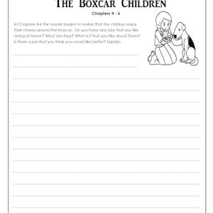 The Boxcar Children Worksheets - Etsy