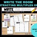 Write the Room First Grade Activity | Subtracting Multiples of 10 - Etsy