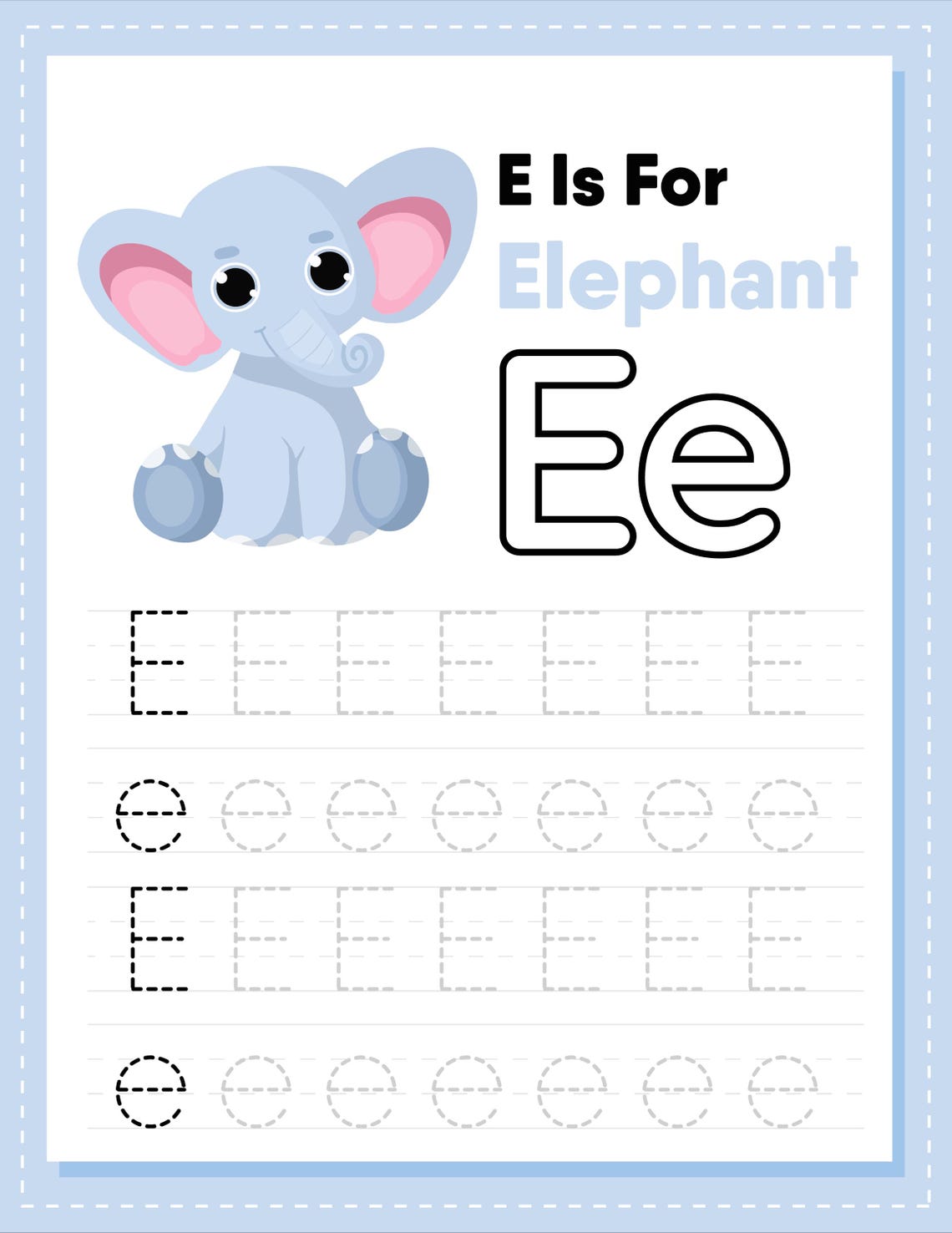 Animal Alphabet Tracing Worksheets for Kids - Etsy