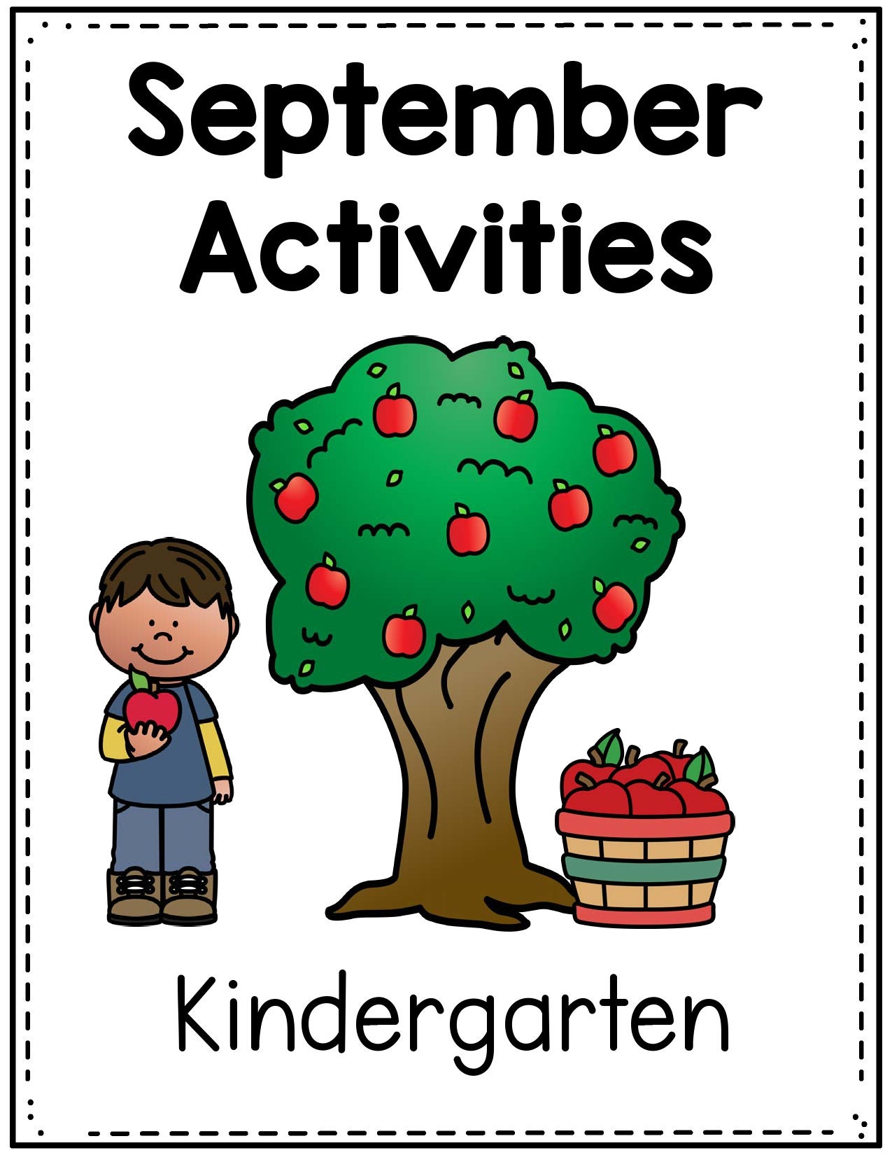 September Math and ELA Worksheet Activities for Kindergarten - Etsy