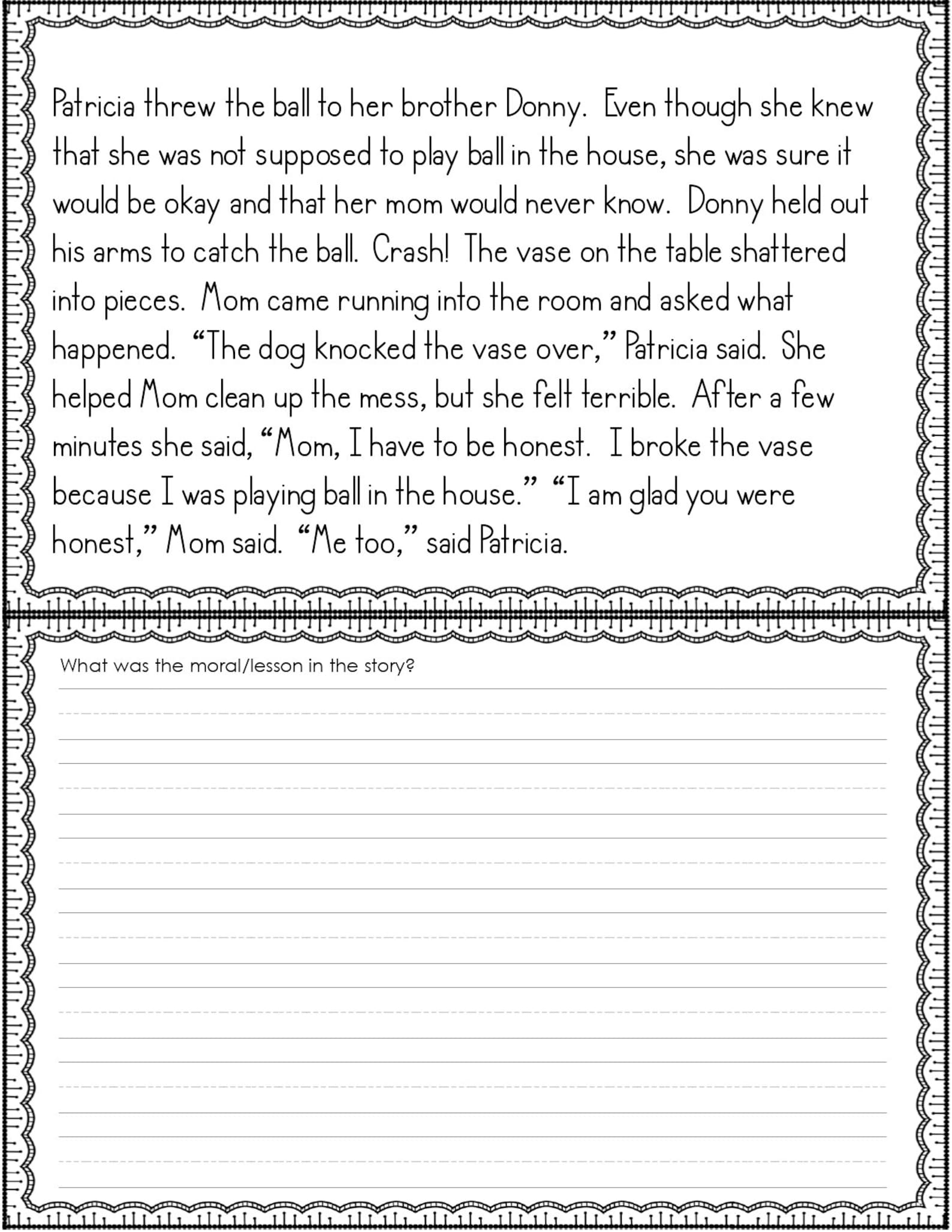 Moral of the Story | Second Grade Literacy Centers - Etsy