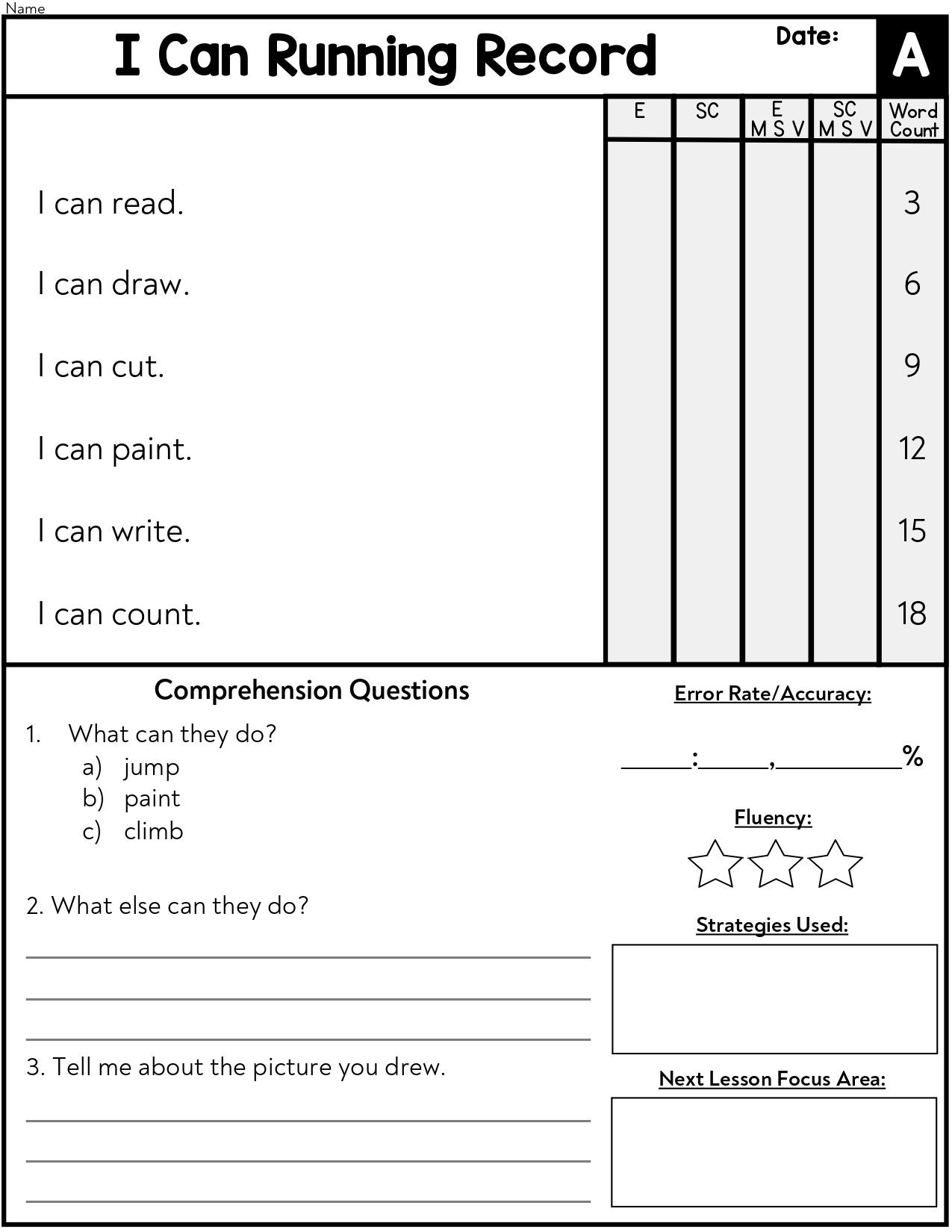Leveled Reading Passages With Comprehension Questions | A-N - Etsy