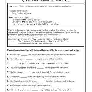 Pronoun Worksheets - Etsy