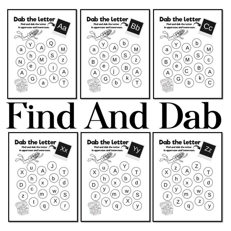 Learn the Alphabet | Find and Dab - Etsy