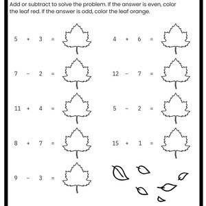 Fall Activity Pack | Math, Ela, Science, Autumn Printables - Etsy