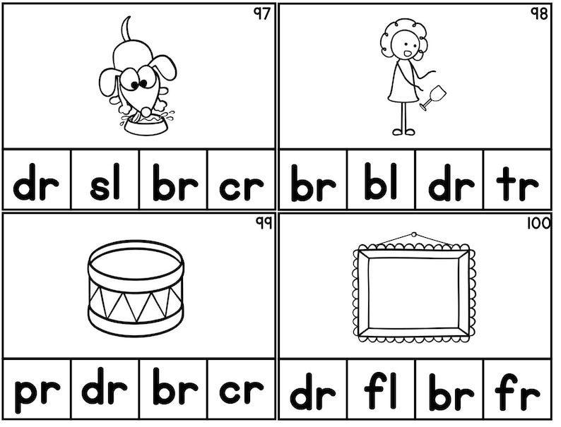 Clip a Blend Literacy Centers - Etsy