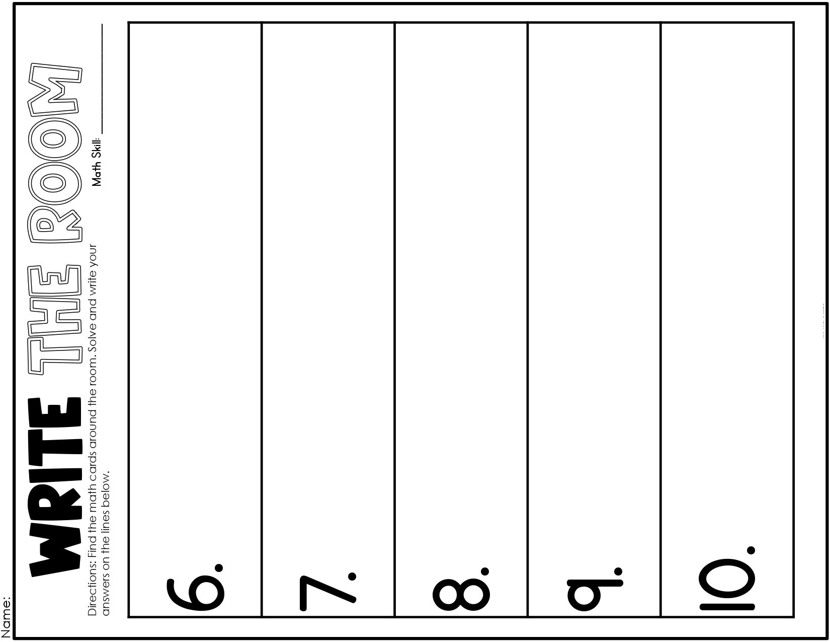 Write the Room First Grade Activity | Subtracting Multiples of 10 - Etsy