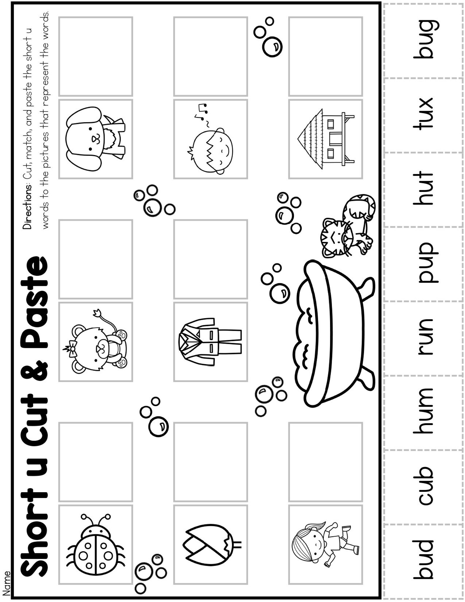 Decodables – Short Vowel U - Etsy