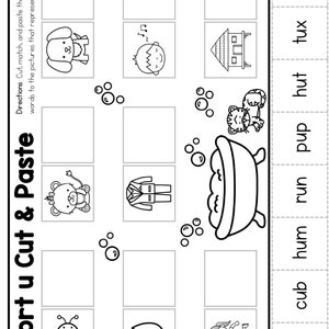 Decodables – Short Vowel U - Etsy