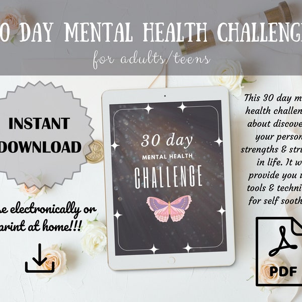 Mental Health Worksheets for Teens - Etsy