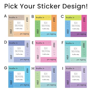 Box Breathing Sticker for C-PTSD Somatic Sticker for School Therapist ...