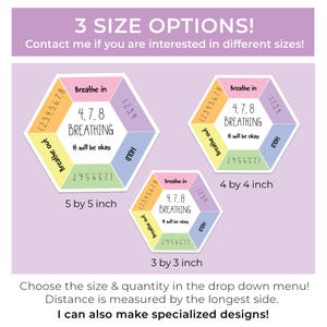 Mindfulness Breathing Sticker for Teen Grounding Technique Sticker for ...