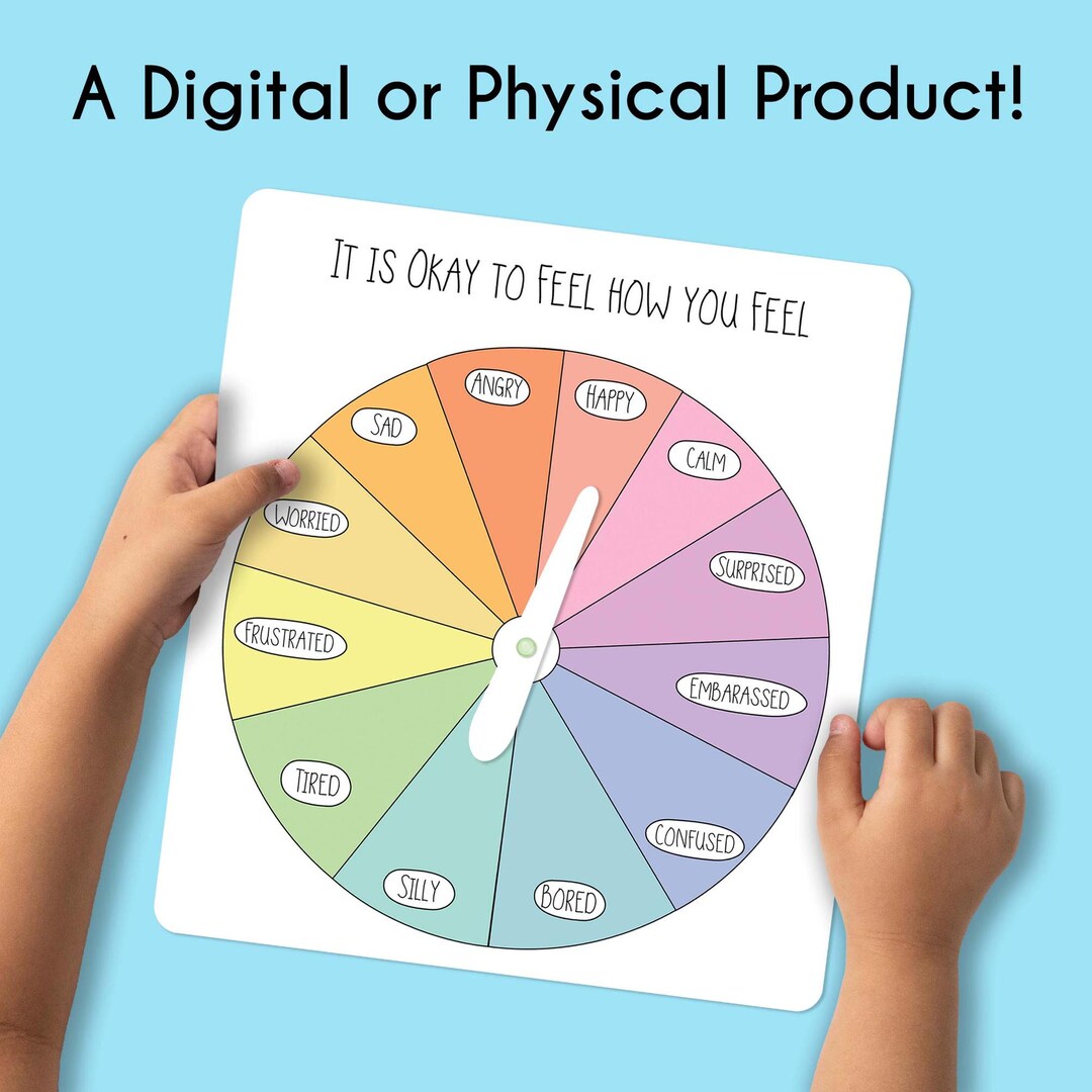 Feeling Spinner for Kid Emotion Activity for Preschool Activity ...