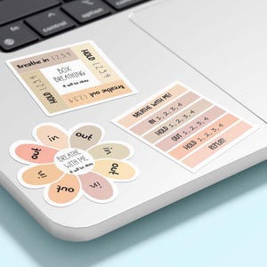 Calming Breath Sticker Set for Teen Deep Breathing Sticker for Child ...