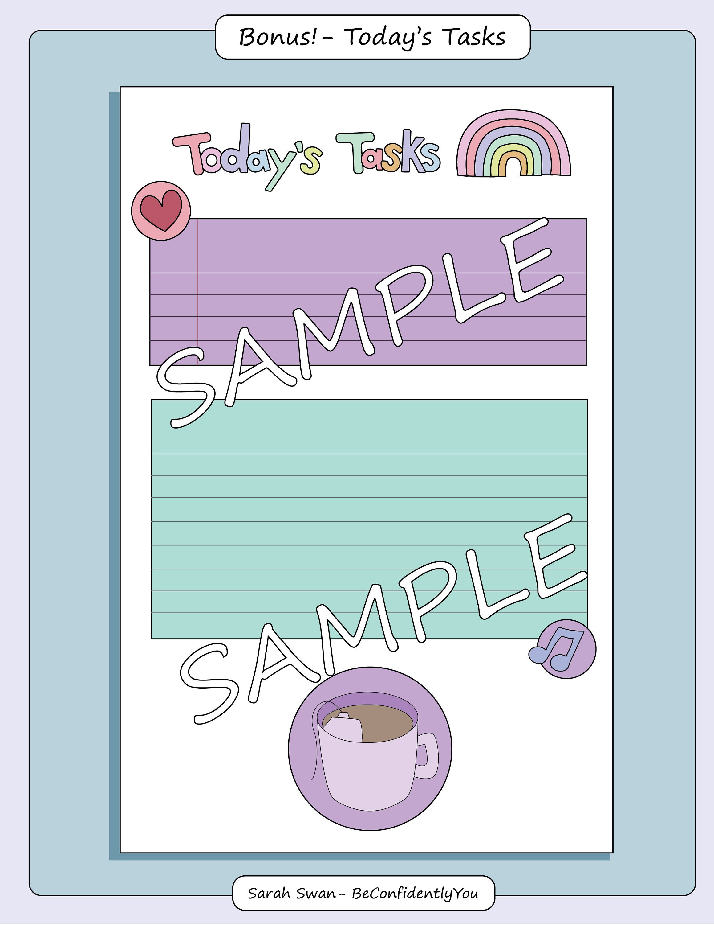 Daily Routine Printable Planner - Etsy