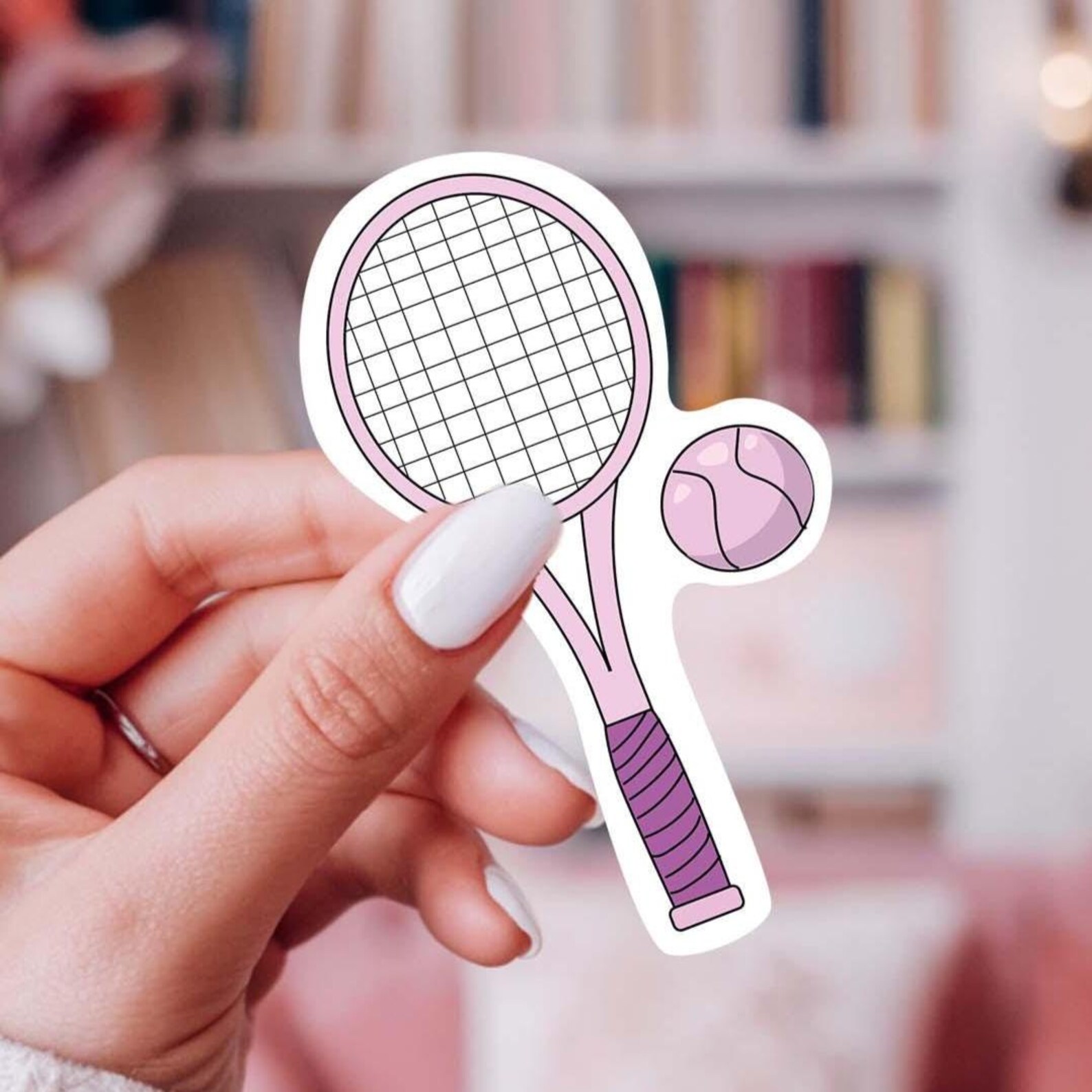 Tennis Racket Sticker for Teen Girl Tennis Lover Decal for Car Tennis ...