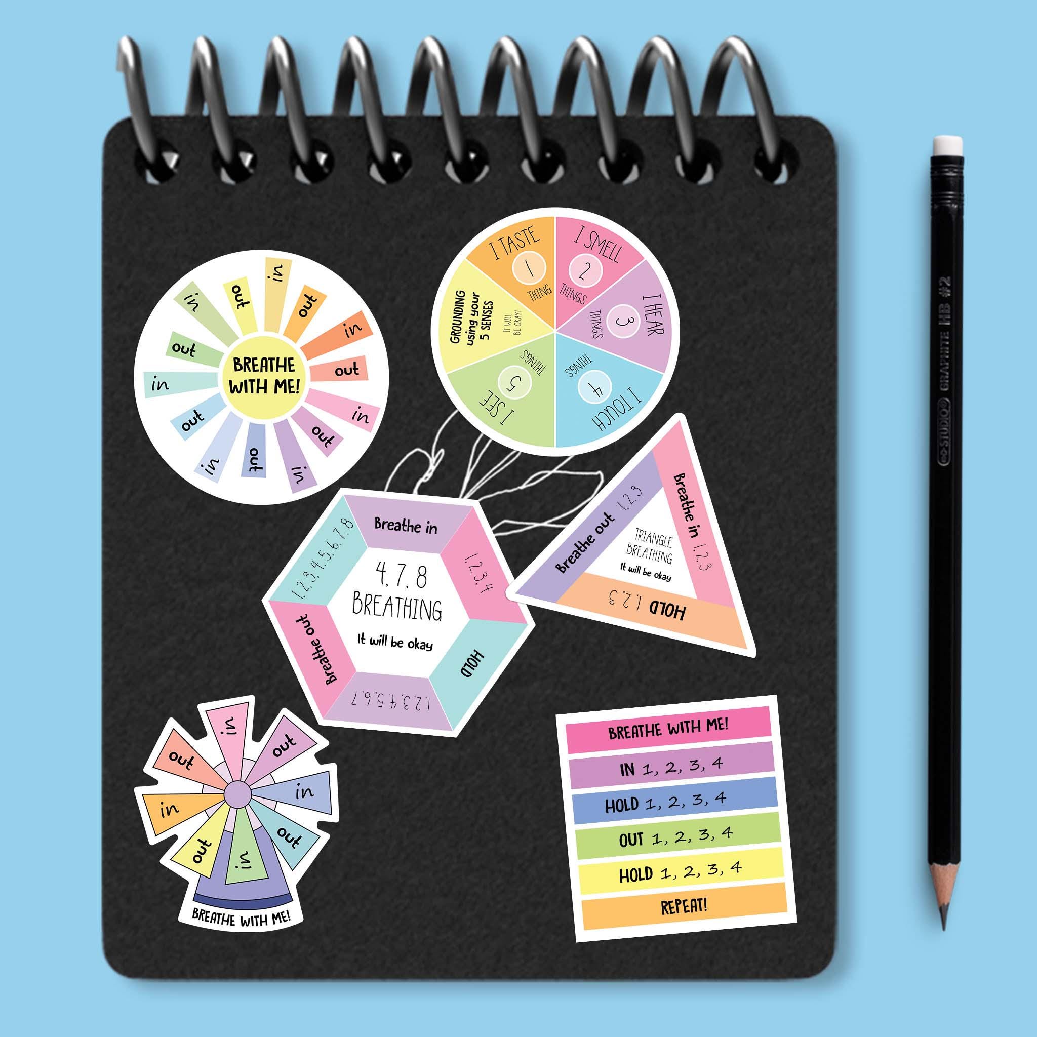 Classroom Breathing Mega Sticker Pack Activity Sticker Set for Calm ...