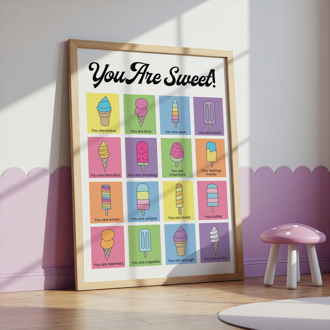 Therapy Office Affirmation Poster for Kid Bedroom Decor Print for ...