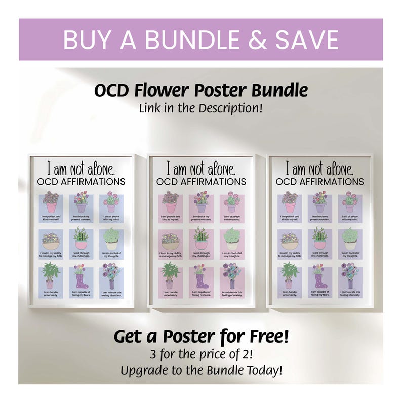 OCD Psychology Office Printable for Therapy Office Wall Art for ...