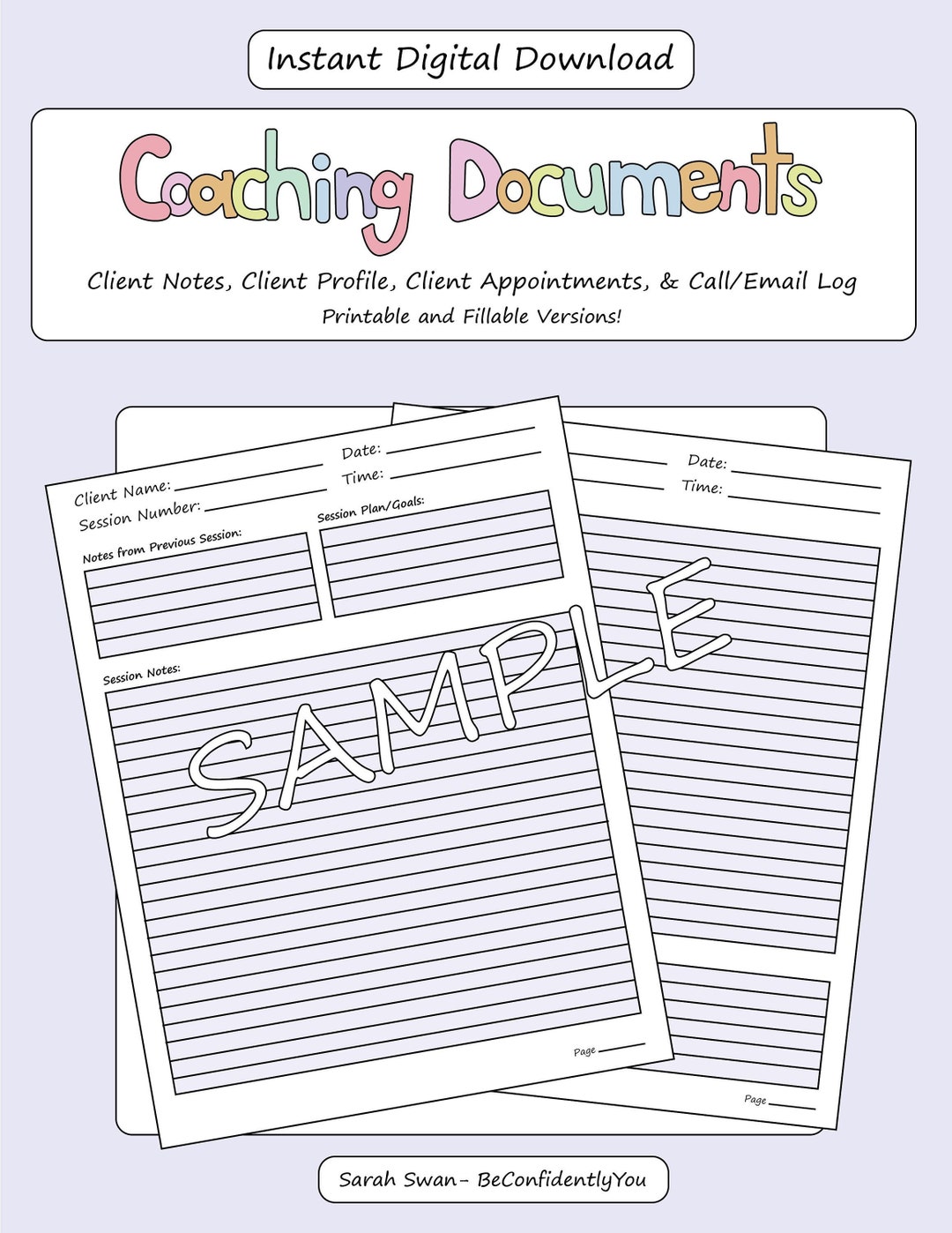 Coaching Documents/ Coaching Tool Kit/ Coaching Business Documents ...
