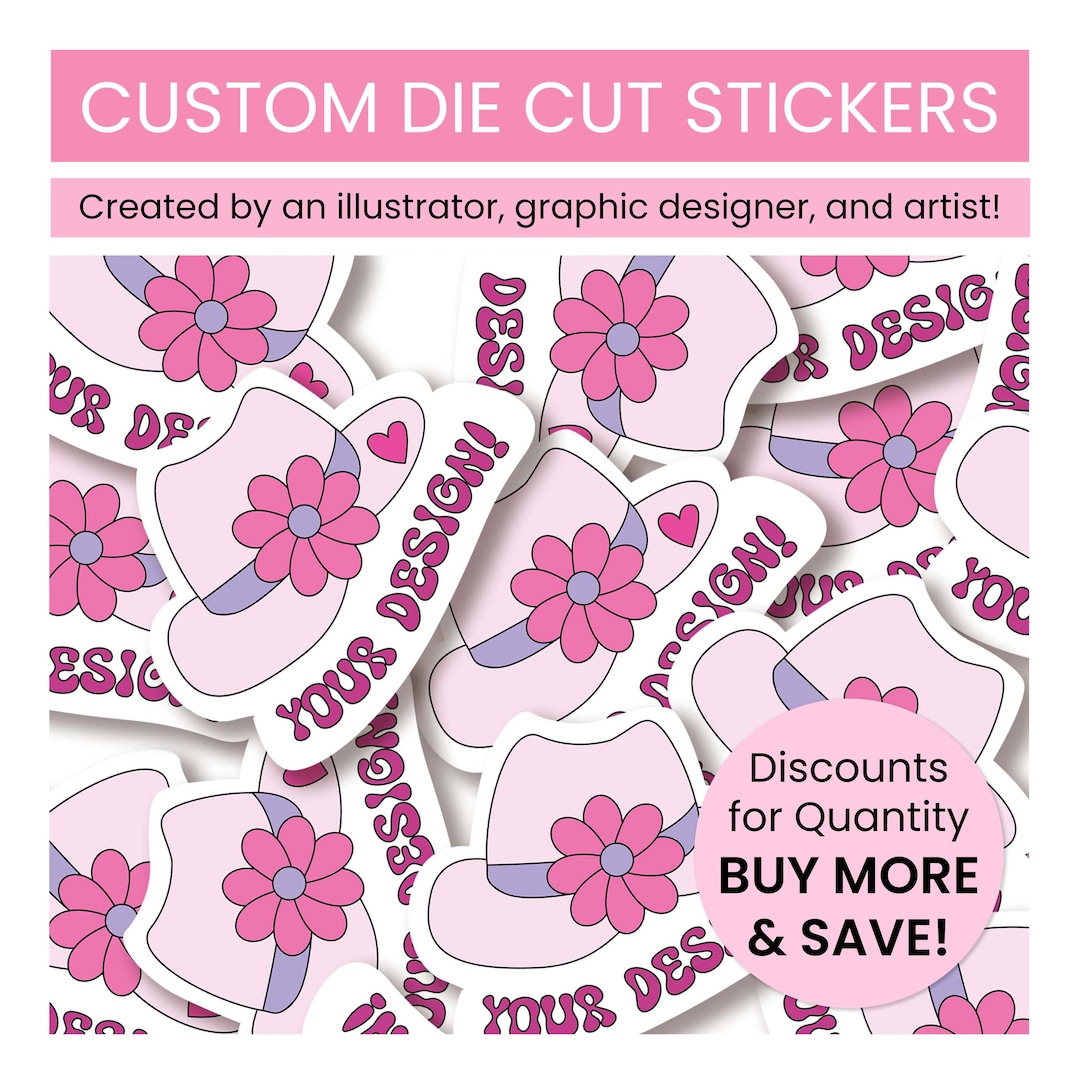 Custom Die Cut Sticker Bundle Commission Sticker for Gift Bag Sticker ...