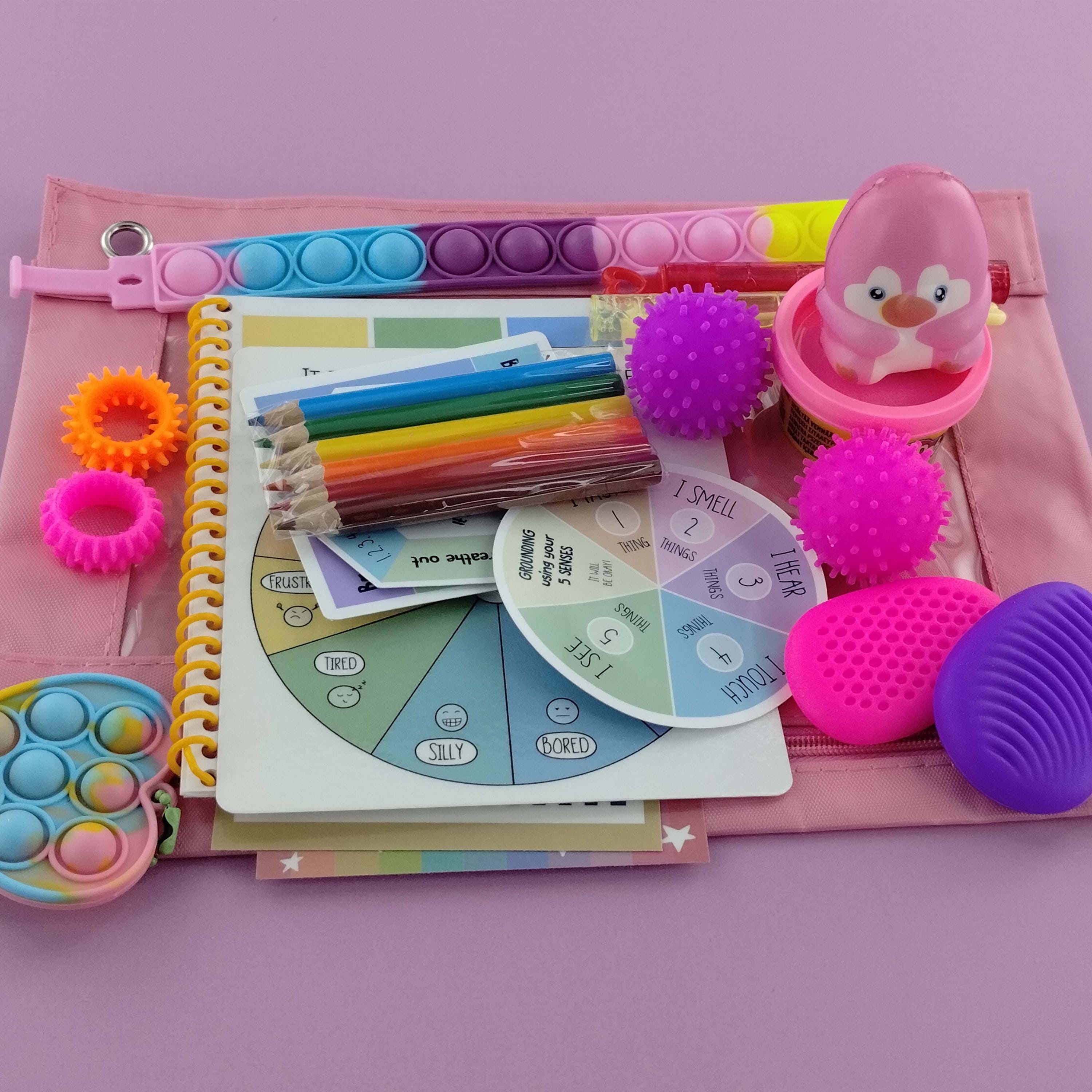 Sensory Kit Stress Relief Pack Tween Emotion Sensory Bin Counselor ...