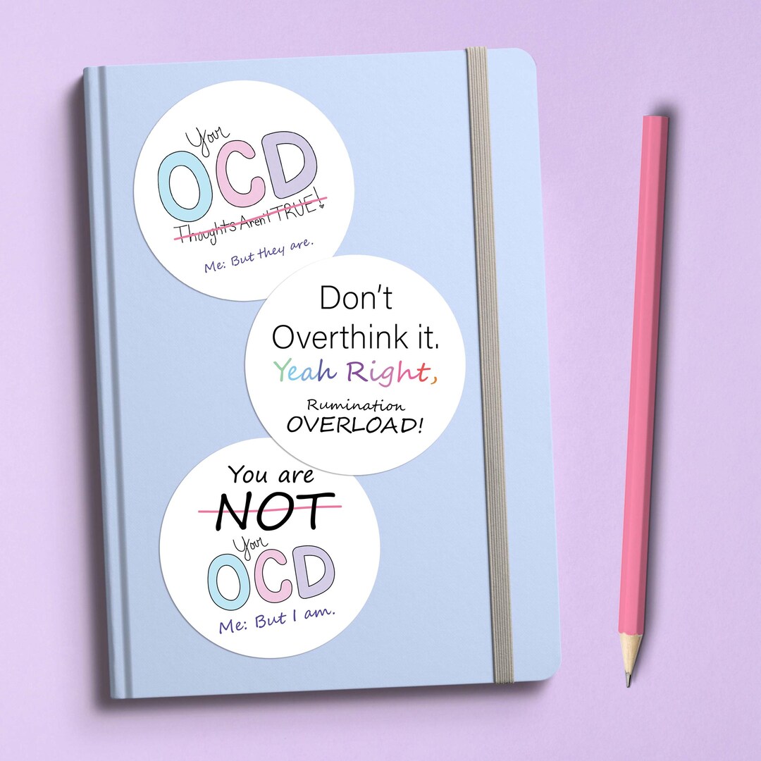 OCD Sticker Pack Cute Mental Health Sticker for OCD Awareness Sticker ...