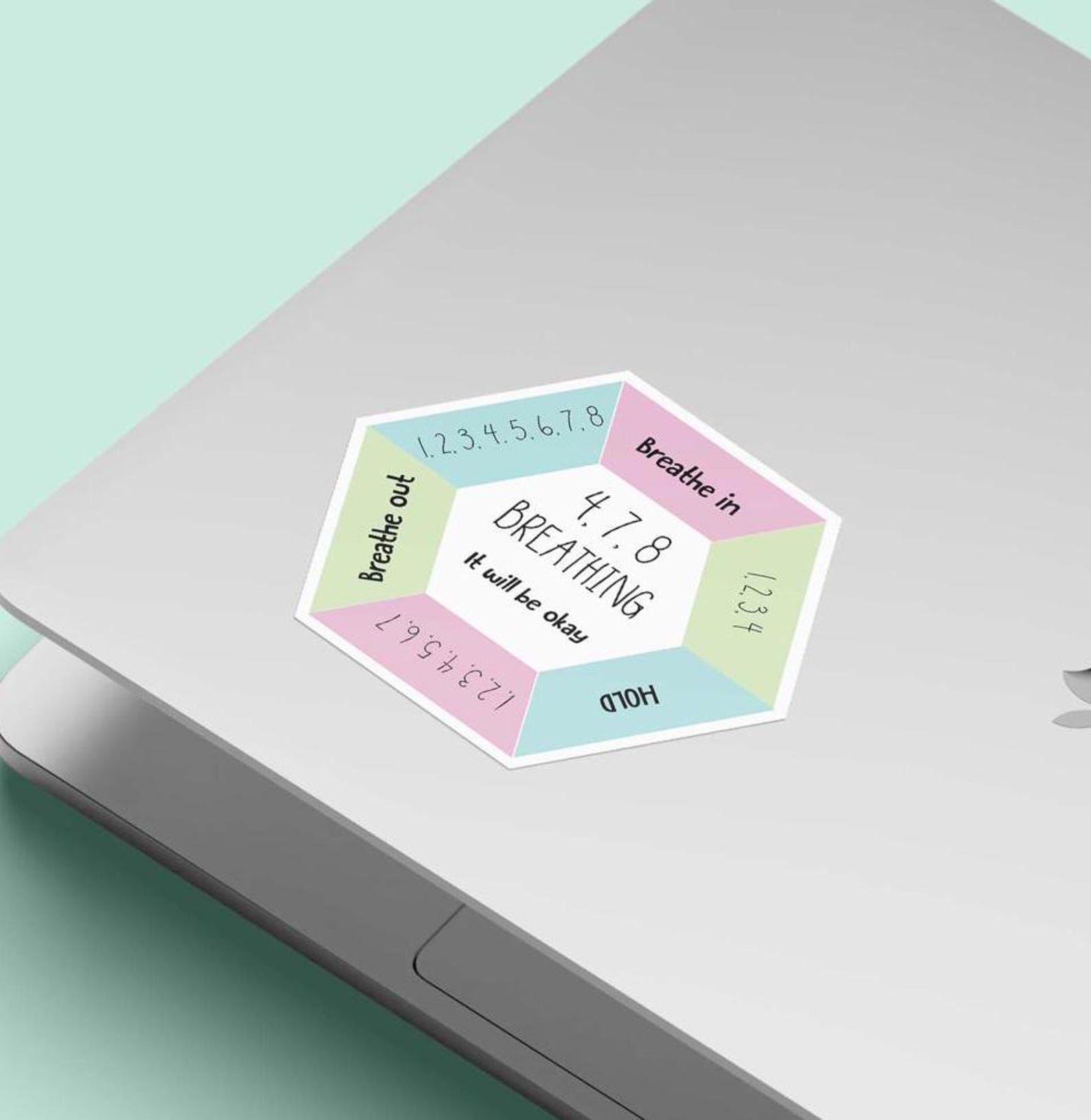 4 7 8 Breathing Sticker for Therapy Breathing Practice Sticker for ...